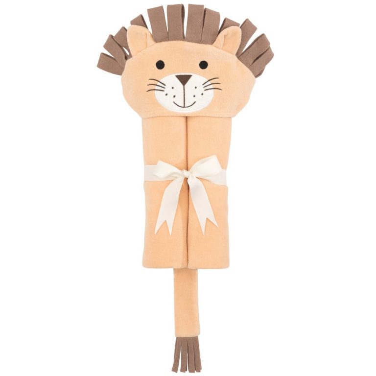 Elegant Baby Lion Hooded Towel - Stitch Sensations