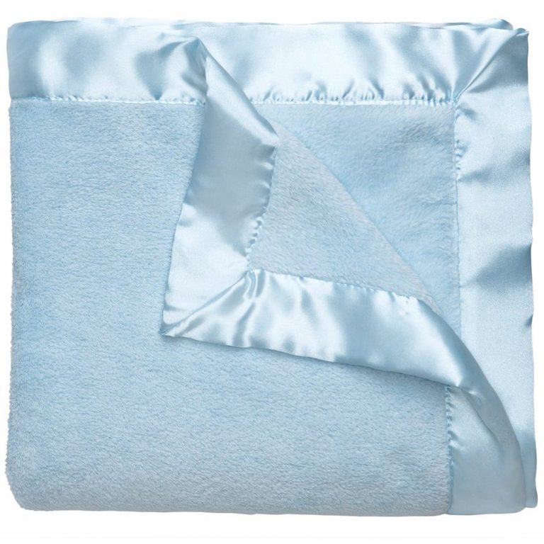 Elegant Baby Fleece Blanket (36 x 45) - Blue - Stitch Sensations